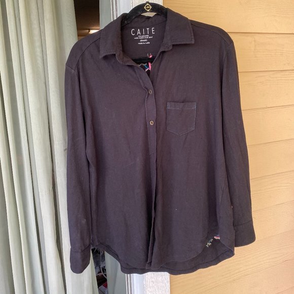 Caite | Tops | Caite Camila Black Button Down Shirt | Poshmark
